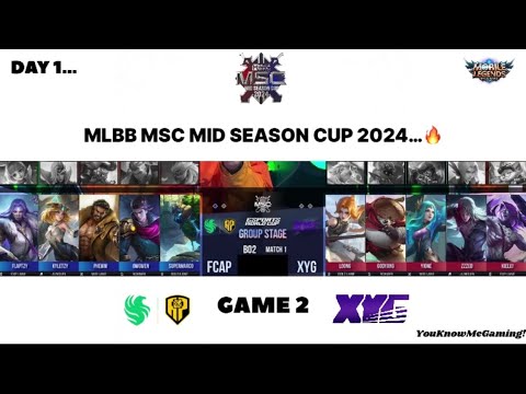 FCAP vs XYG | MLBB MSC 2024 | DAY 1 | GAME 2 | #mobilelegends #mlbb # ...