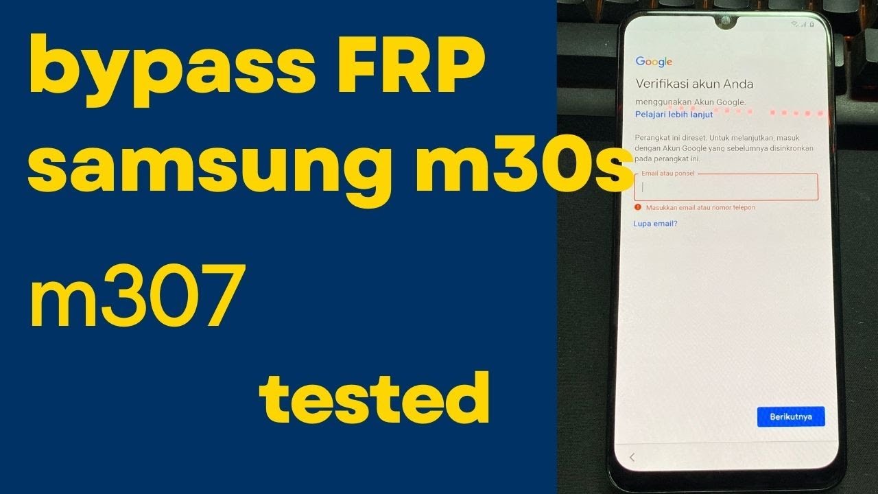BYPASS FRP SAMSUNG M30S/M307 - YouTube