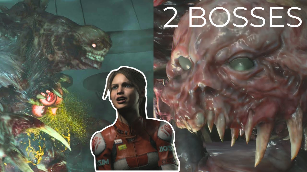 TWO BIRKIN BOSSES Destroyed Me... - RE2 Remake Claire A Finale - YouTube