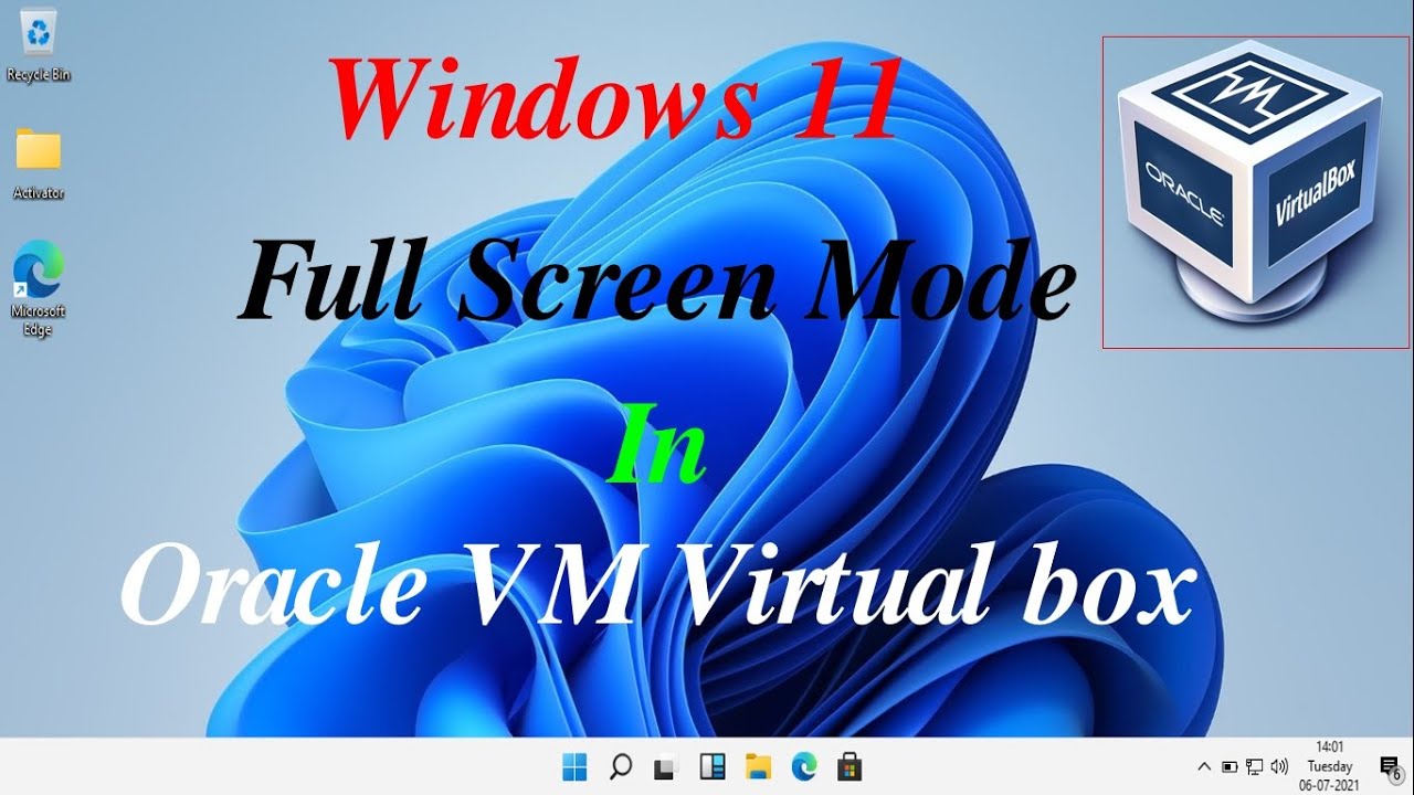 How to Make Windows 11 Full Screen in VirtualBox 2021 | Education ...