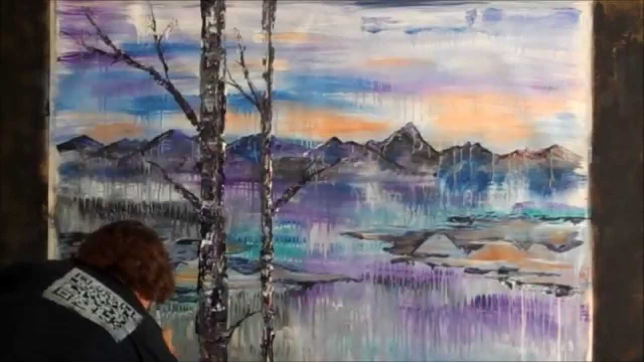 Abstract Landscape Painting - "TWO" by Chad Rice - YouTube