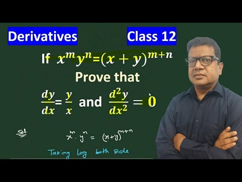 If x^my^n=(x+y)^m+n prove that dy/dx=y/x | if x^my^n=(x+y)^m+n then d ...