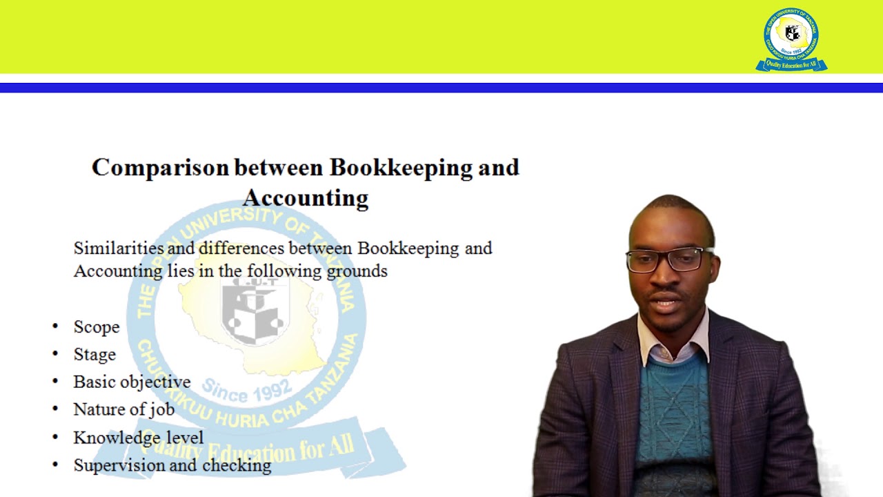 OAF 111 - Principles of Accounting ( knowledge area 1) - YouTube