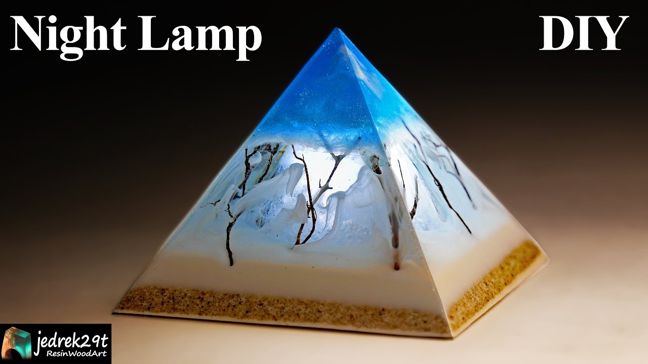 Night Lamp. Pyramid Epoxy / RESIN ART / @LouiseSingletonCreations - YouTube