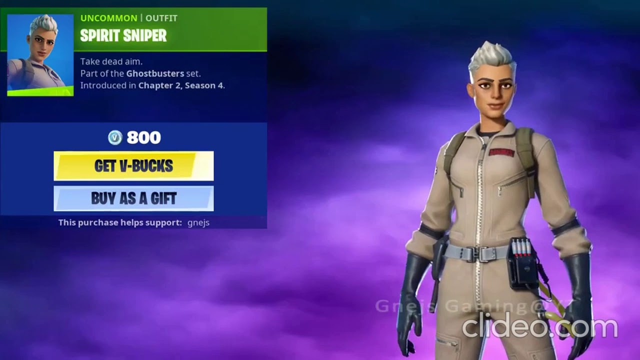 FORTNITE SPIRIT SNIPER SKIN - YouTube