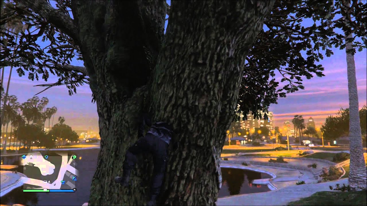 Gta 5 online how to get in tree glitch - YouTube
