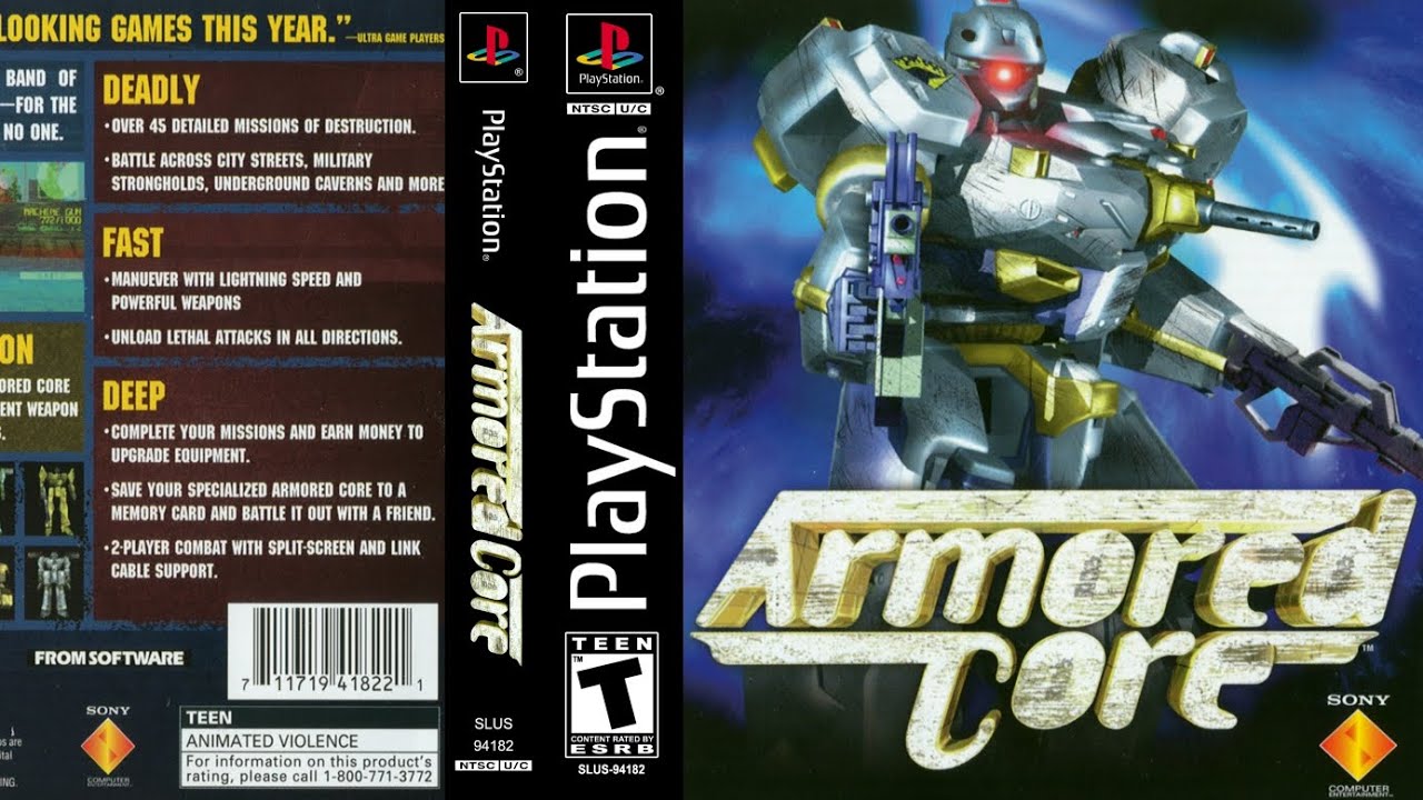Armored core 1 europe Gameplay ps1 HD - YouTube