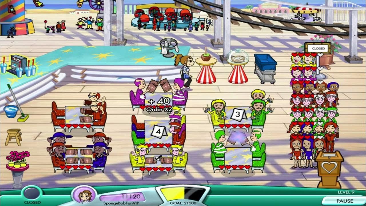 Diner Dash 4: Hometown Hero - Level #39 - Beach Shack at The Boardwalk ...
