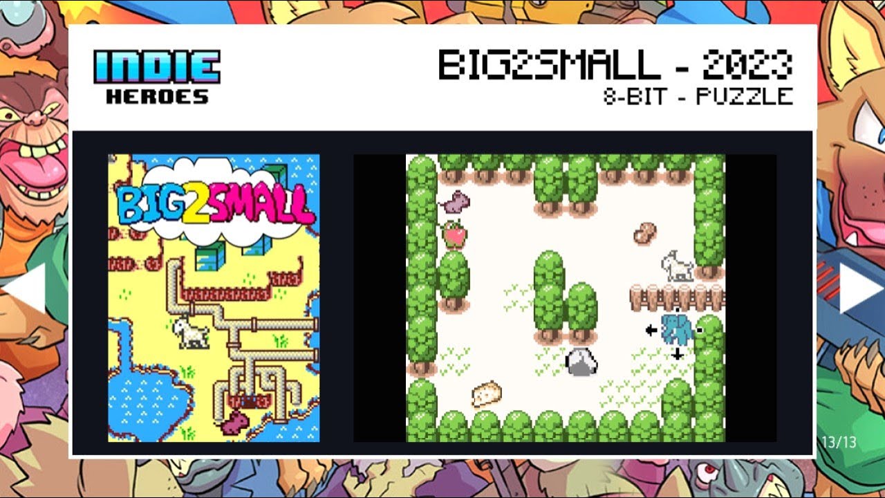 Big2Small | Indie Heroes Collection 3 | Game 13 of 13 | Evercade Handheld - YouTube