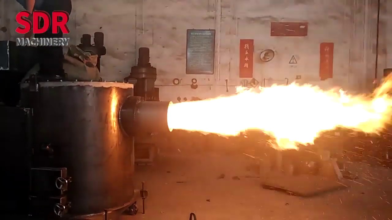 how wood sawdust,pellets,briquettes,rice husk burner works - YouTube