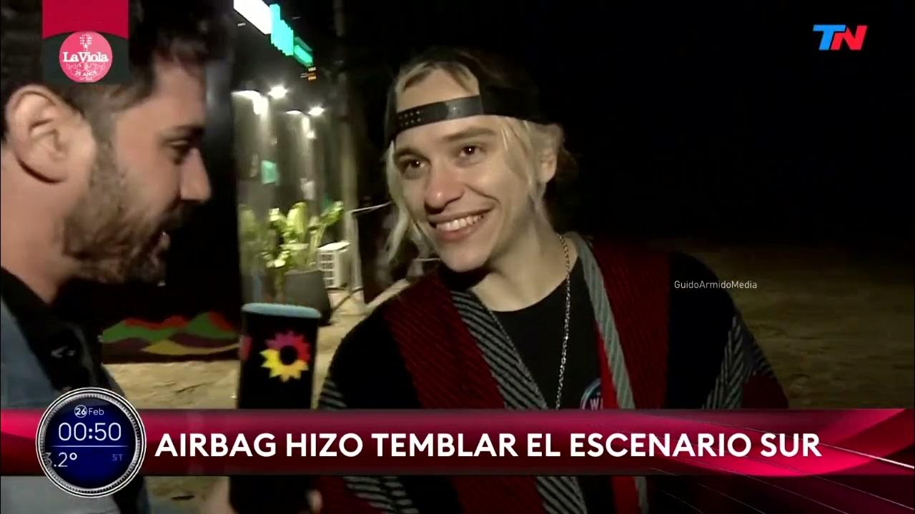 Guido Sardelli de AIRBAG, entrevista Cosquin Rock 2023, La Viola. - YouTube