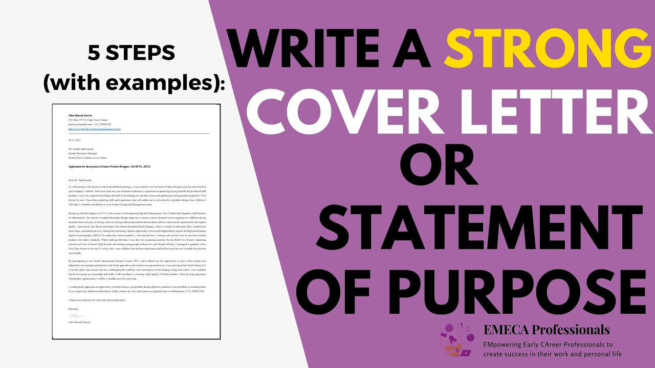 How to write a cover letter for a job application (Step-by-step with ...