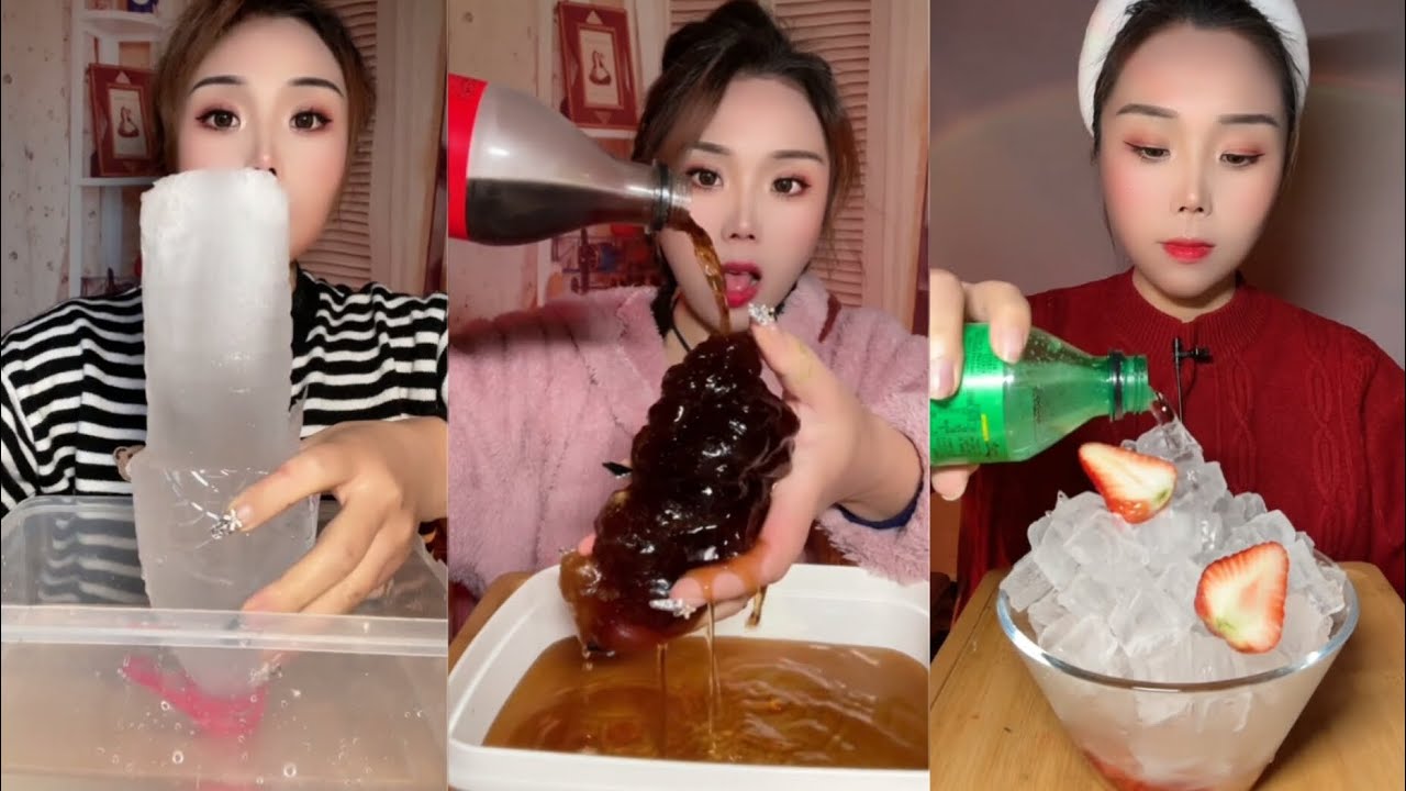 SOLO JIABAO | BOTTLE COKE SLUSH ICE | INSTANT COKE BOTTLE SLUSH #iceeating #asmrice #bottleice ...