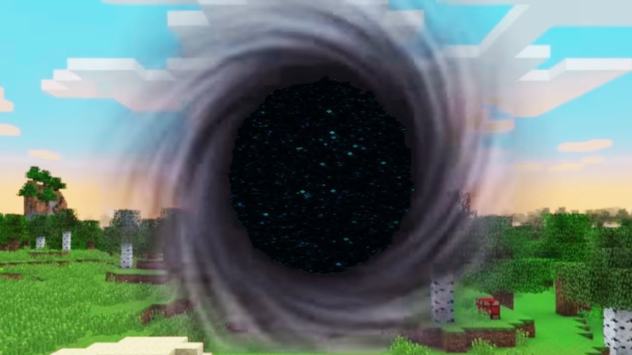 Black Hole In Vanilla Minecraft? - YouTube