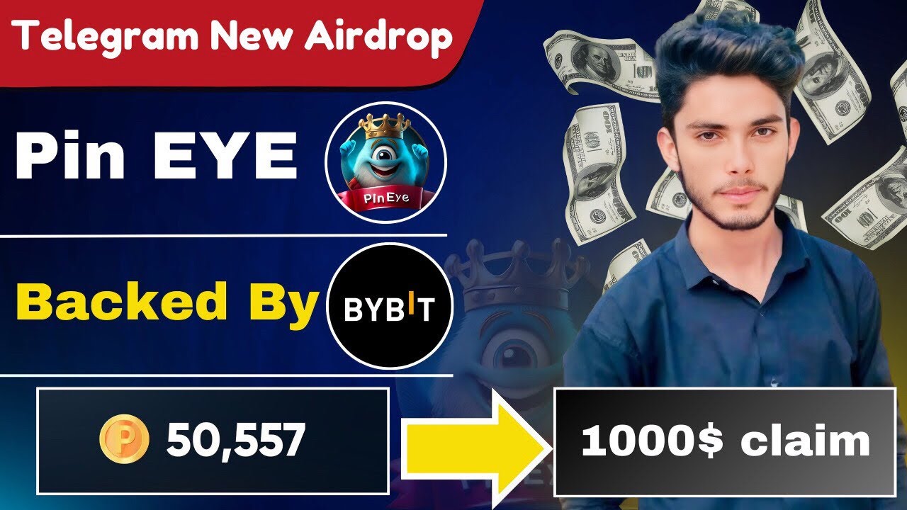 Telegram new airdrop Pin Eye | Tap to earn new airdrops | telegram ...