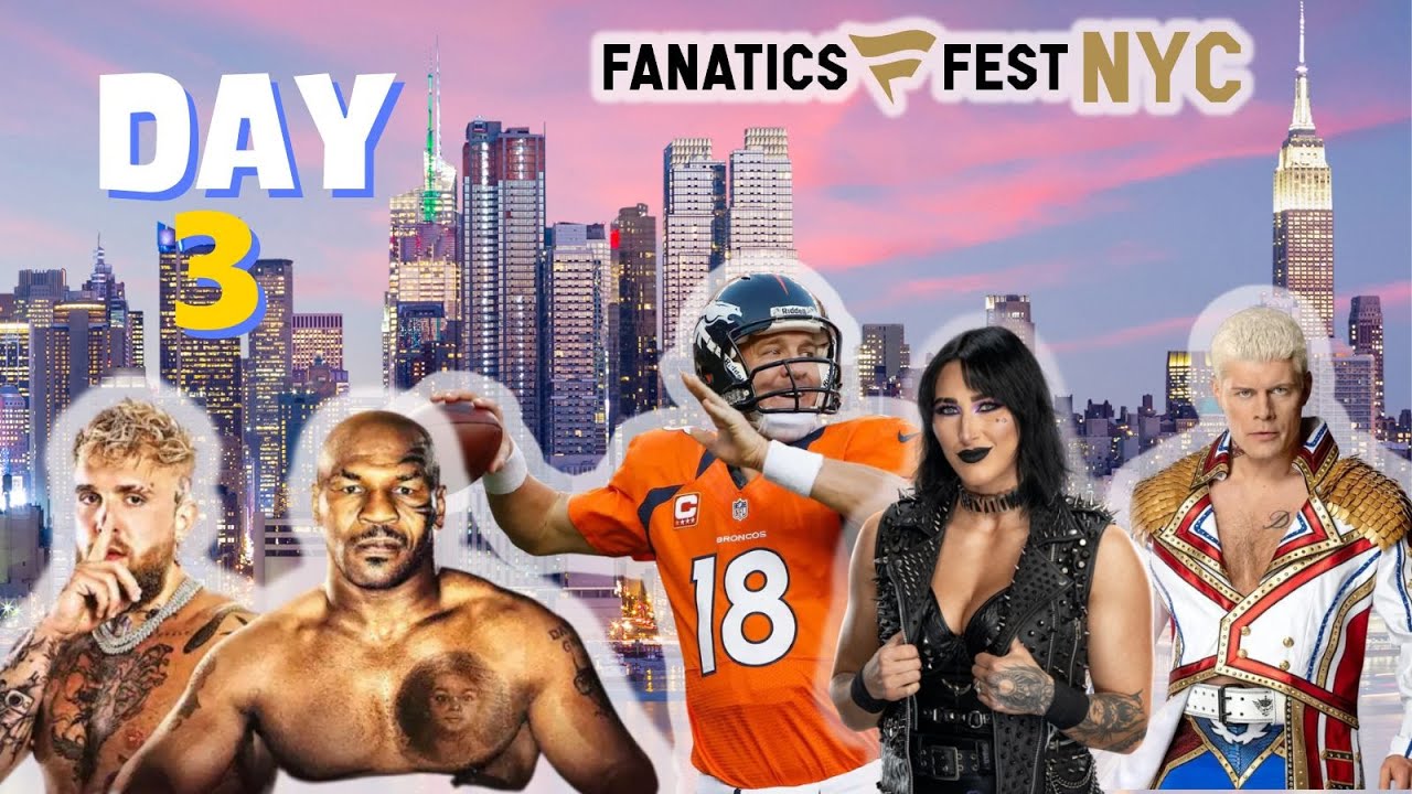 XL Vlog - Fanatics Fan Fest - Day 3 - Tyson vs Paul, Cody Rhodes, Rhea ...