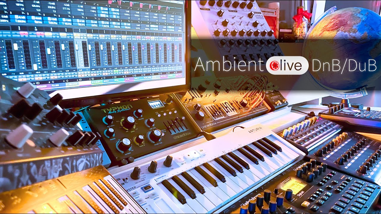 DnB / DuB Halftime / Ambient / 168 bpm / Analog Synths / Live! [EP-205] - YouTube