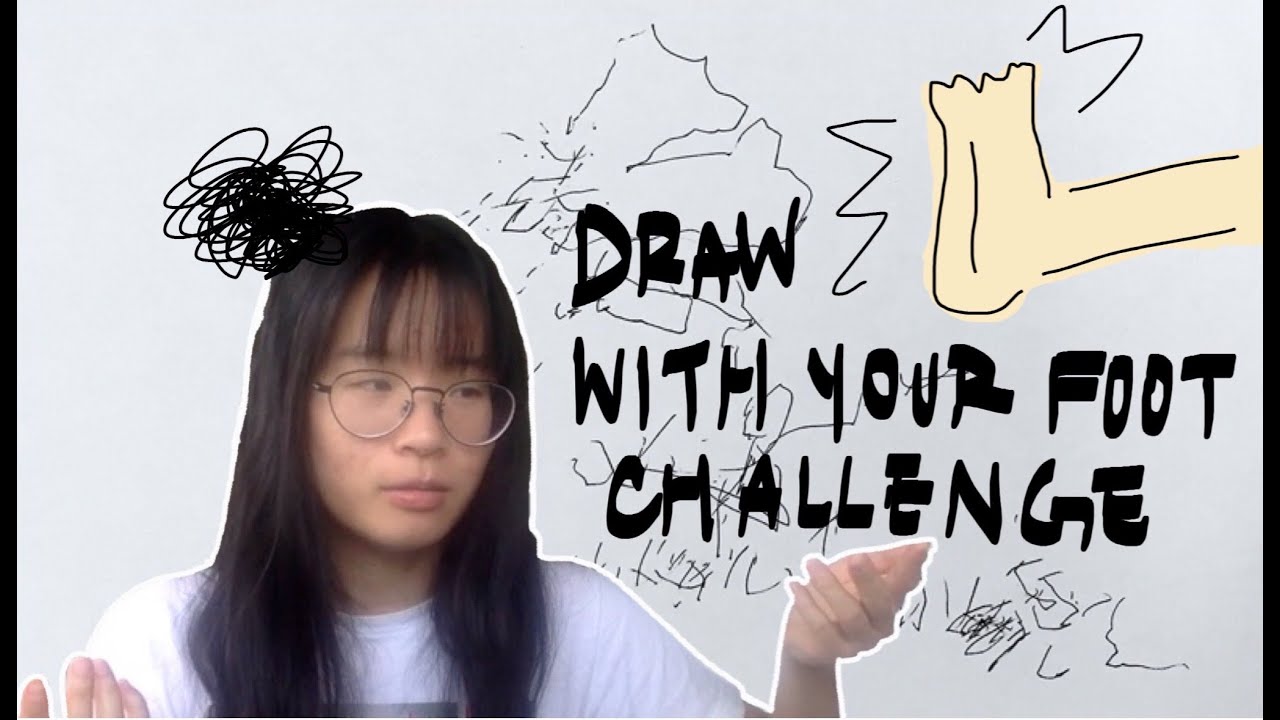 drawing with my foot and channeling my inner Picasso - YouTube