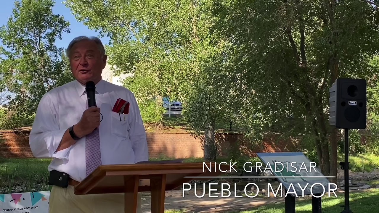Mayor Gradisar holds town hall at Pueblo Riverwalk. - YouTube