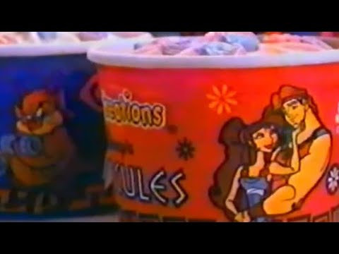 Nestle Cool Creations Movie Cups Hercules 1997 Commercial - YouTube