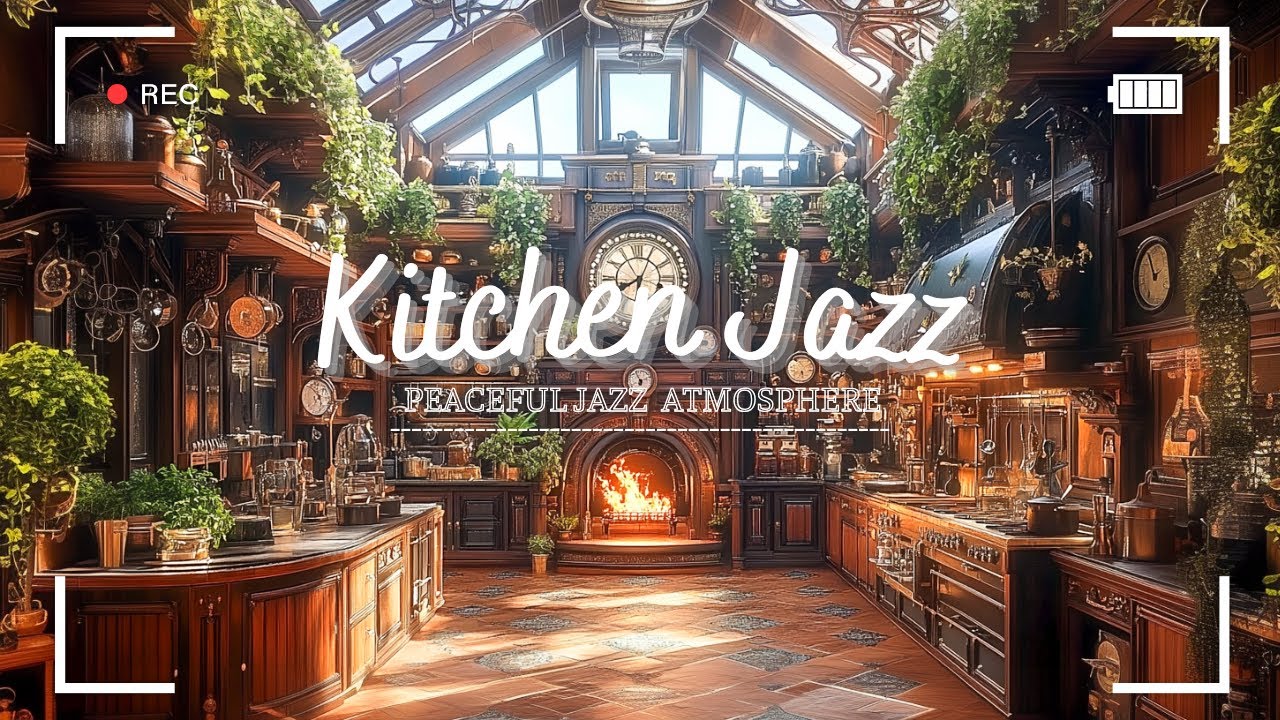 November Relaxing in Peaceful Ambience Music | Kitchen with Smooth Jazz ...