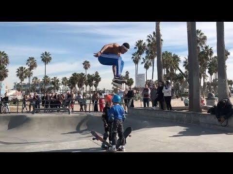 Venice Skatepark Shenanigans with Jake Familton, Alex and Isiah Hilt ...