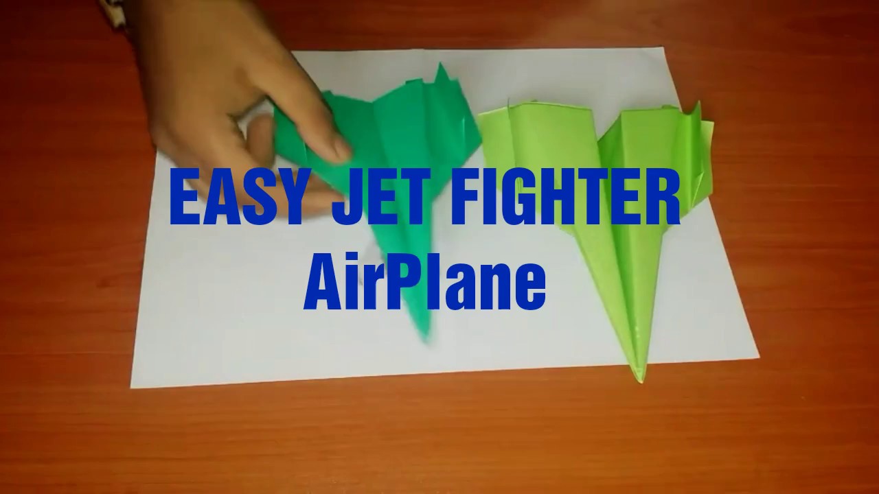 How to make a paper f-15 Jet Fighter airplane easy - YouTube