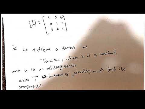 Identity and Orthogonal Tensors - YouTube