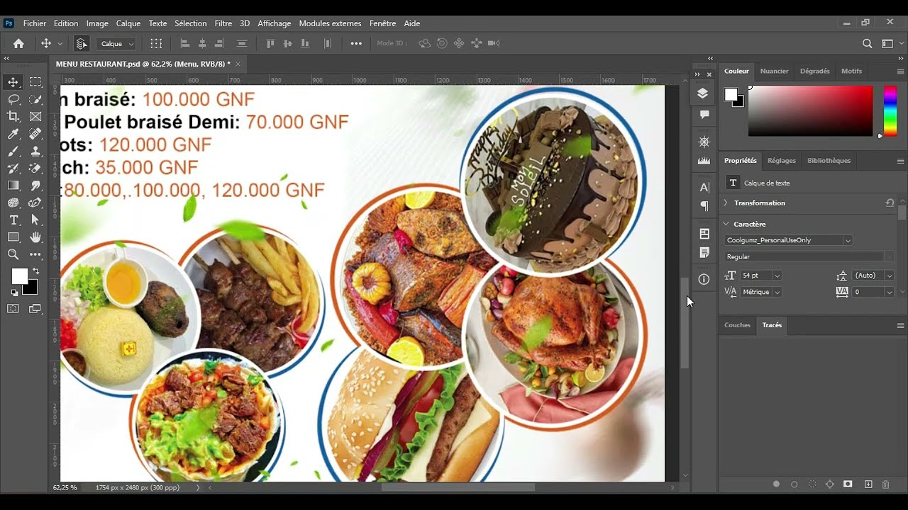 | Master class | Formation complète sur la conception d'un menu ...
