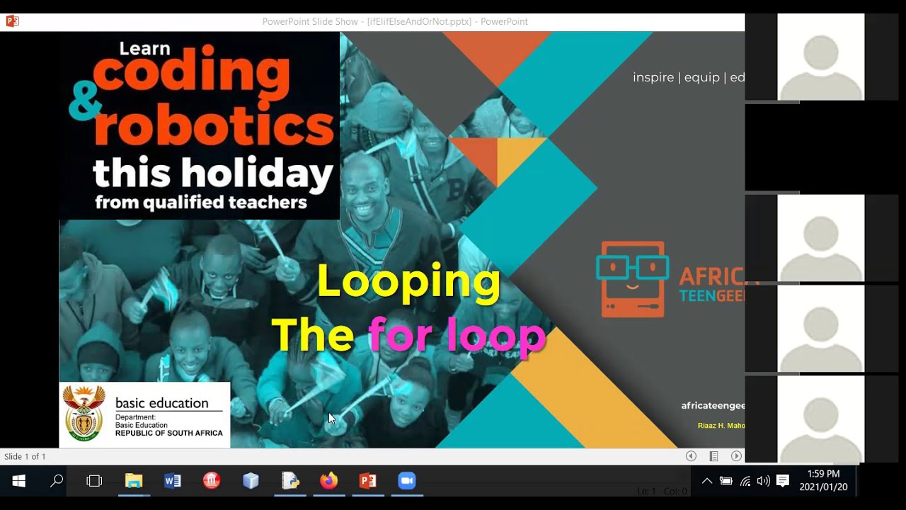 Grade 8 Coding | Lesson 13 | Looping The for loop Part three - YouTube