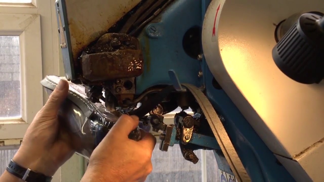 GIS L Goodyear Welt Sewing Machine - YouTube