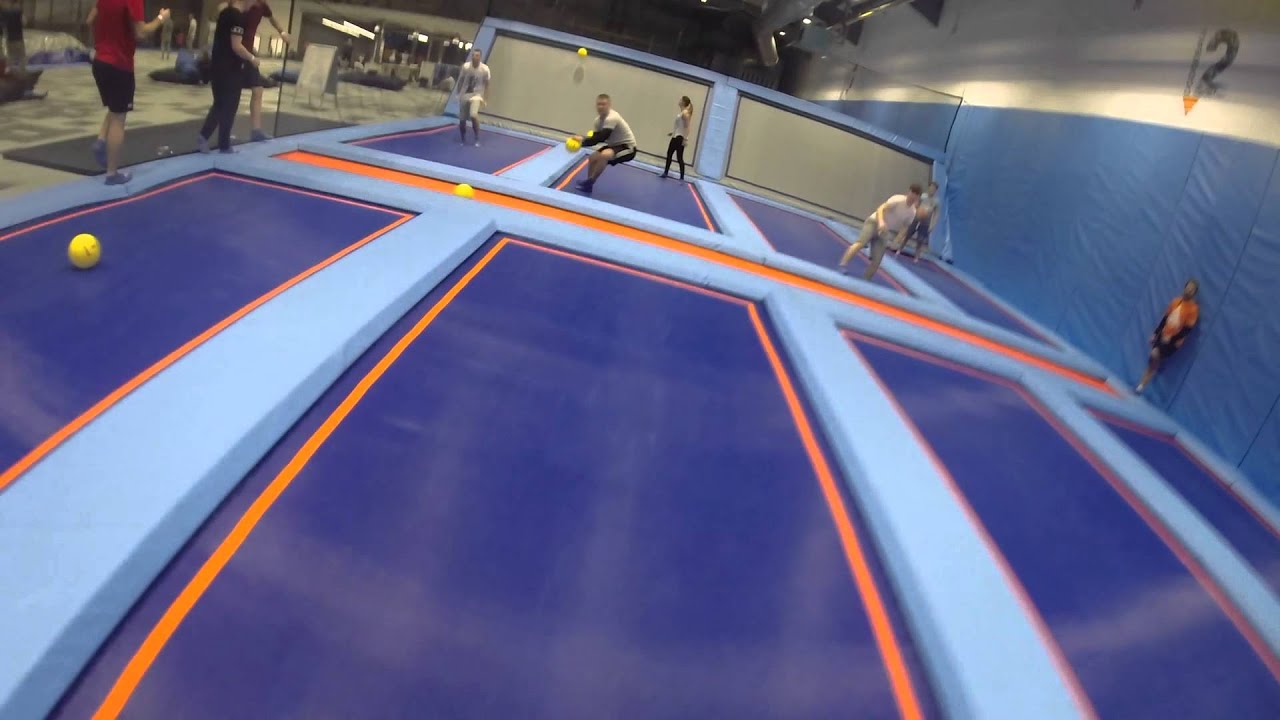Air Space Trampoline Park Dodgeball with GoPro Hero 3 Plus & Chest ...