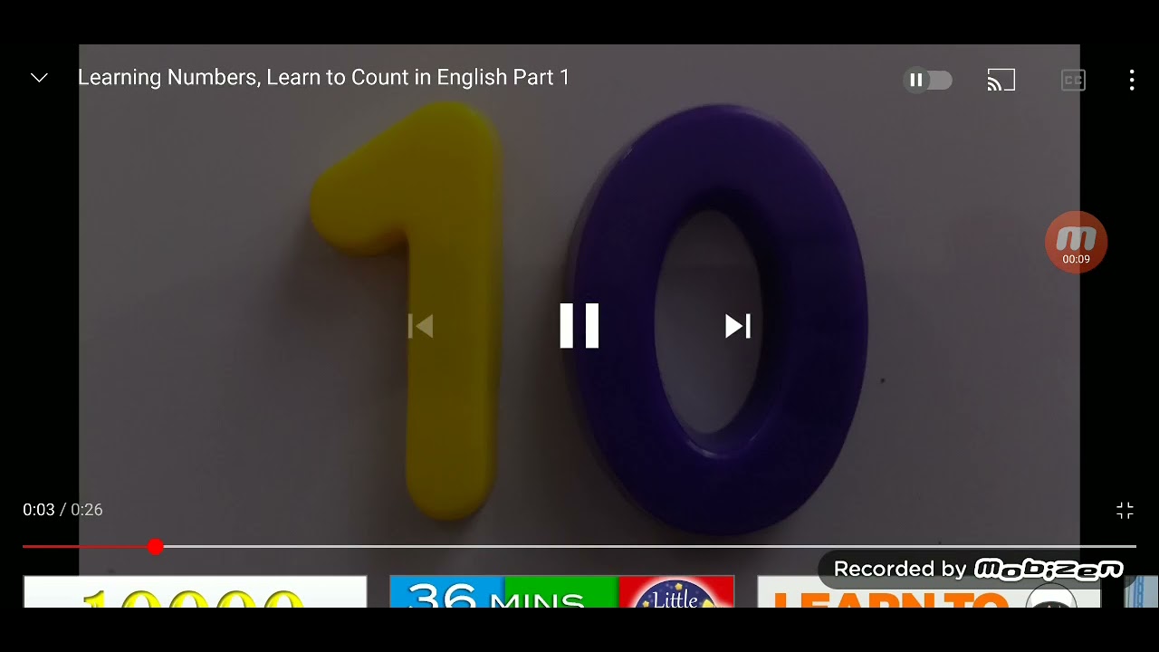 Learning Numbers 10 to 90 - YouTube