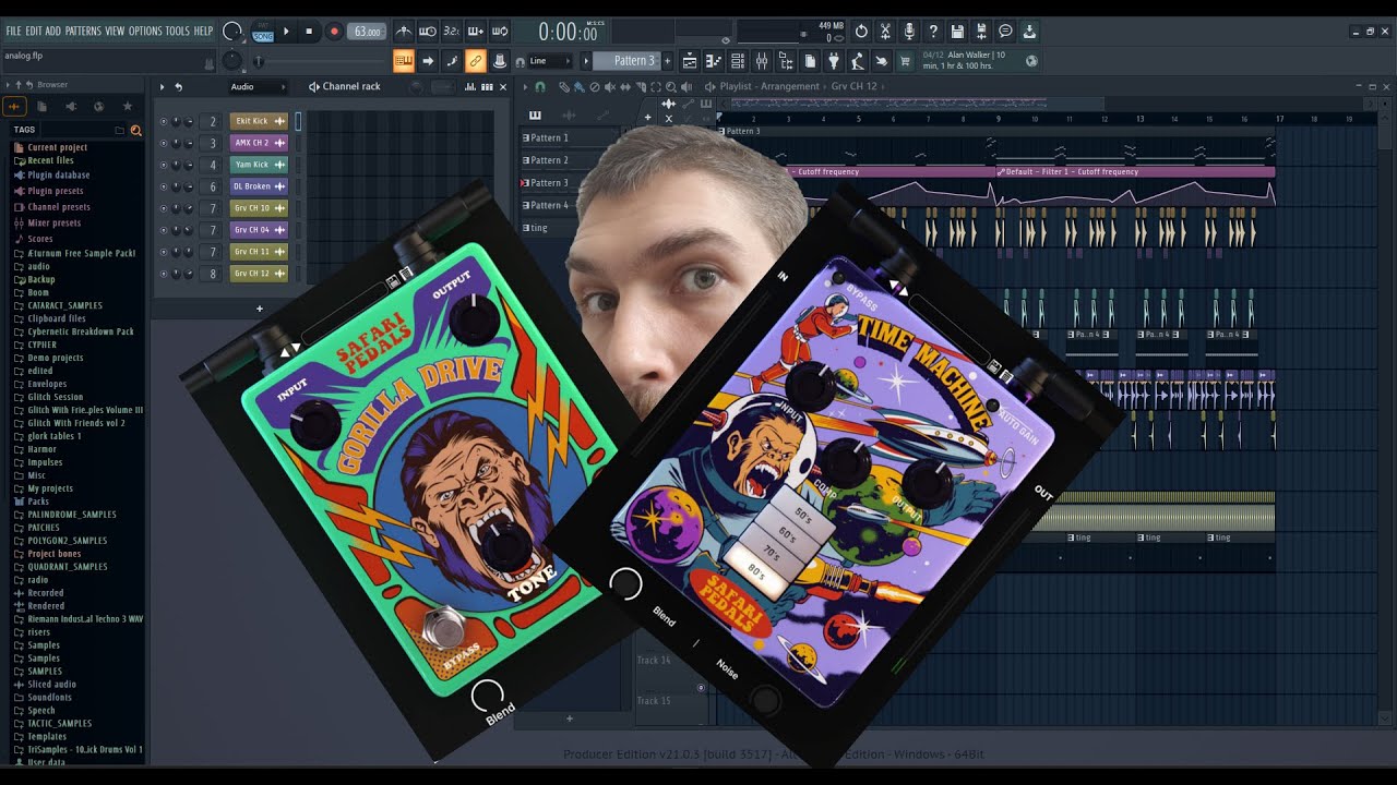 Trying out vst plugins by Safari Pedals - Gorilla Drive and Time ...