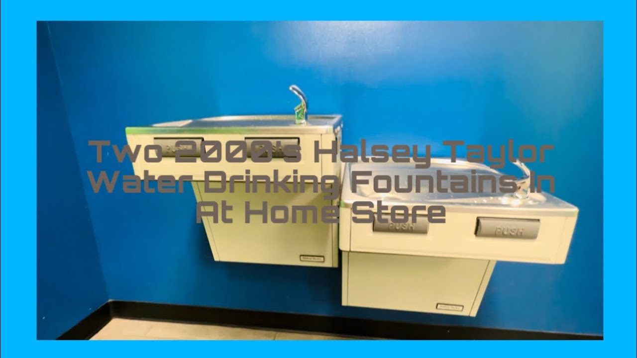 Two 2000’s Halsey Taylor Water Drinking Fountains In At Home Store ...