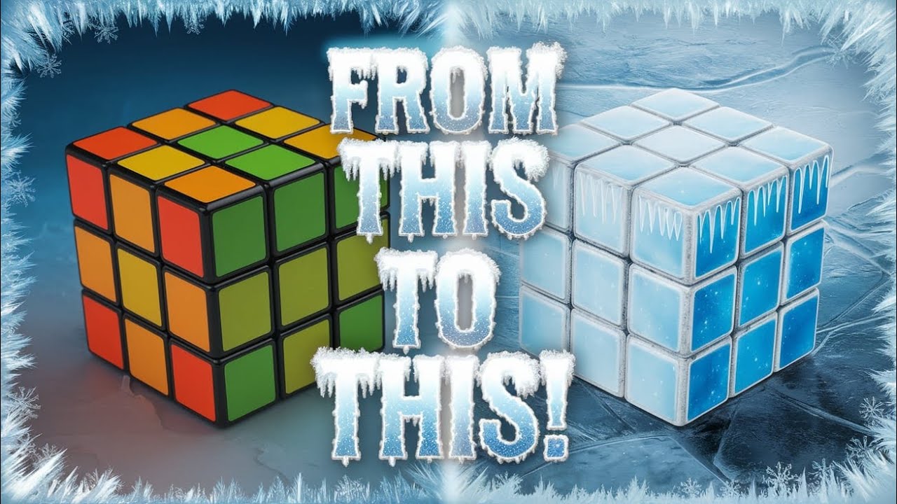 Rubik's cube/ Convert Into Ice 🧊🧊 Rubik's cube रूबिक क्यूब/ बर्फ में ...