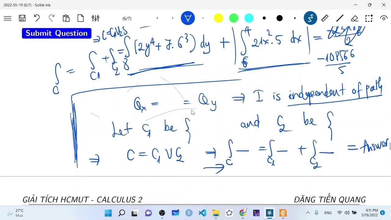 CALCULUS 2 - REVIEW LINE INTEGRALS - P.3 - YouTube