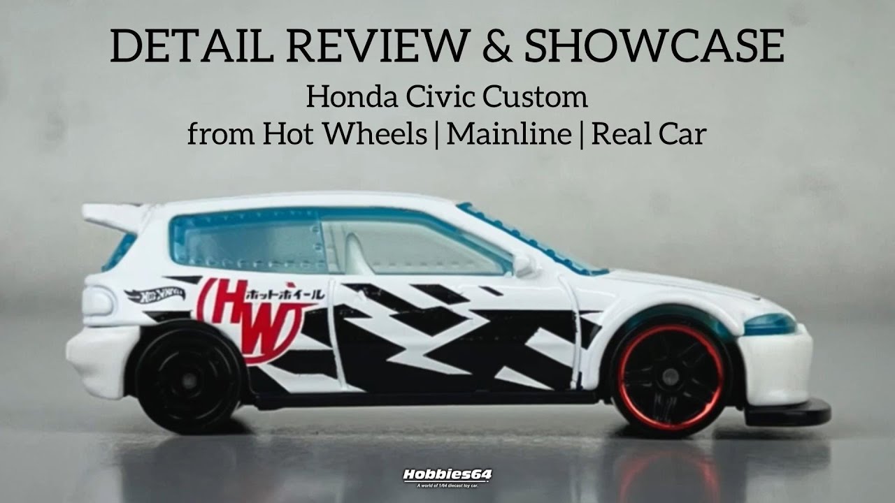 [REVIEW] HOT WHEELS Honda Civic Custom (HW Drag Strip) White - YouTube