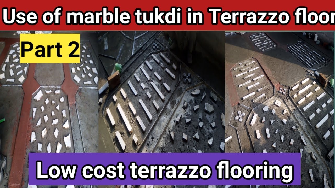 Marble tukdi floor design / Marble tukdi in Terrazzo floor / marble ...