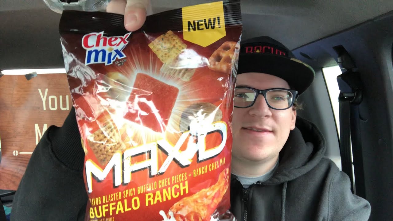 New Chex mix maxd buffalo ranch review - YouTube