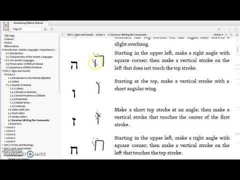 Lesson 1a Aleph through Mem - YouTube