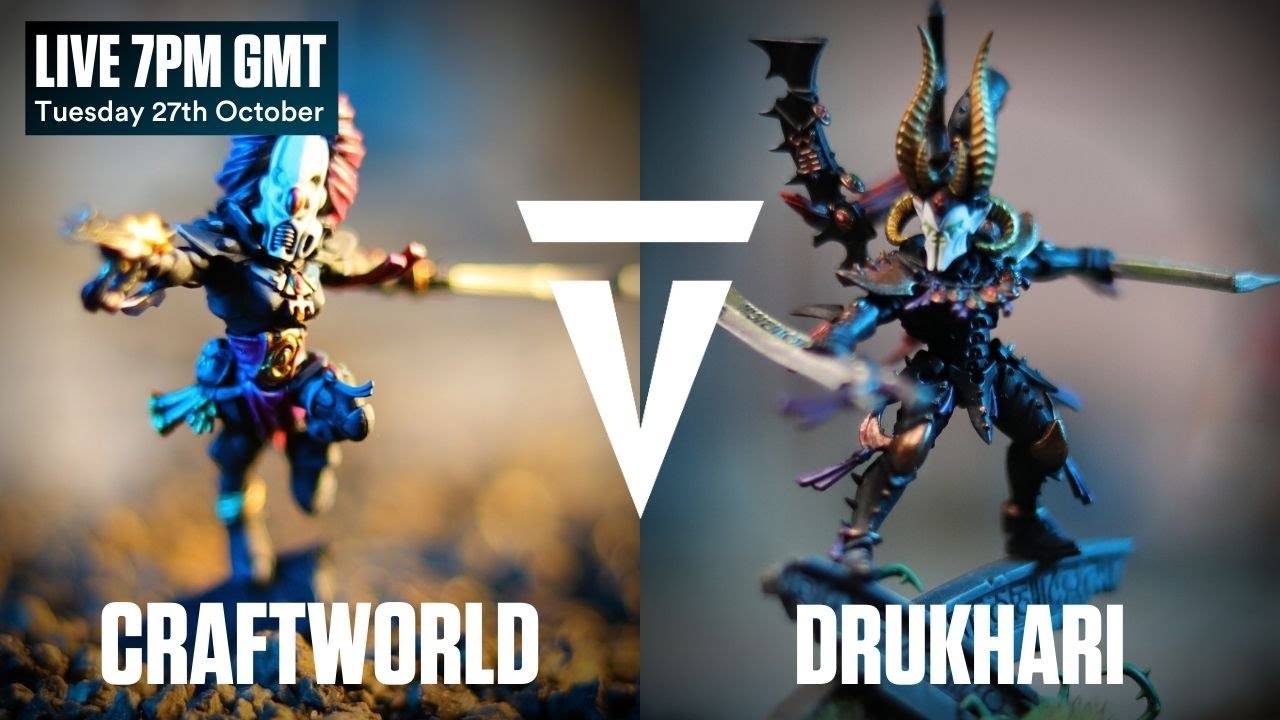 Craftworld Eldar vs Drukhari: Warhammer 40k Battle Report - YouTube