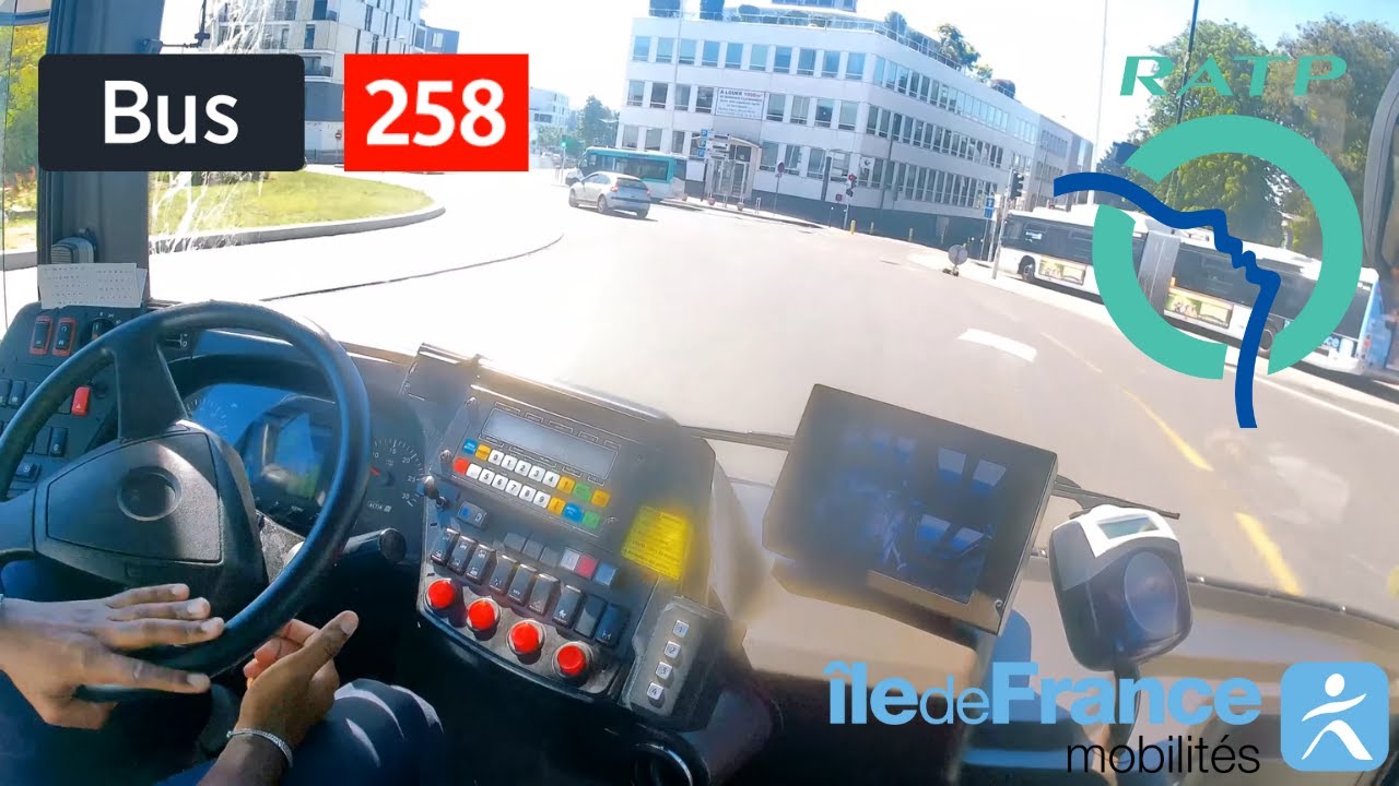 Bus 258 RATP | La Défense - Rueil-Malmaison La Jonchère - 4K - YouTube