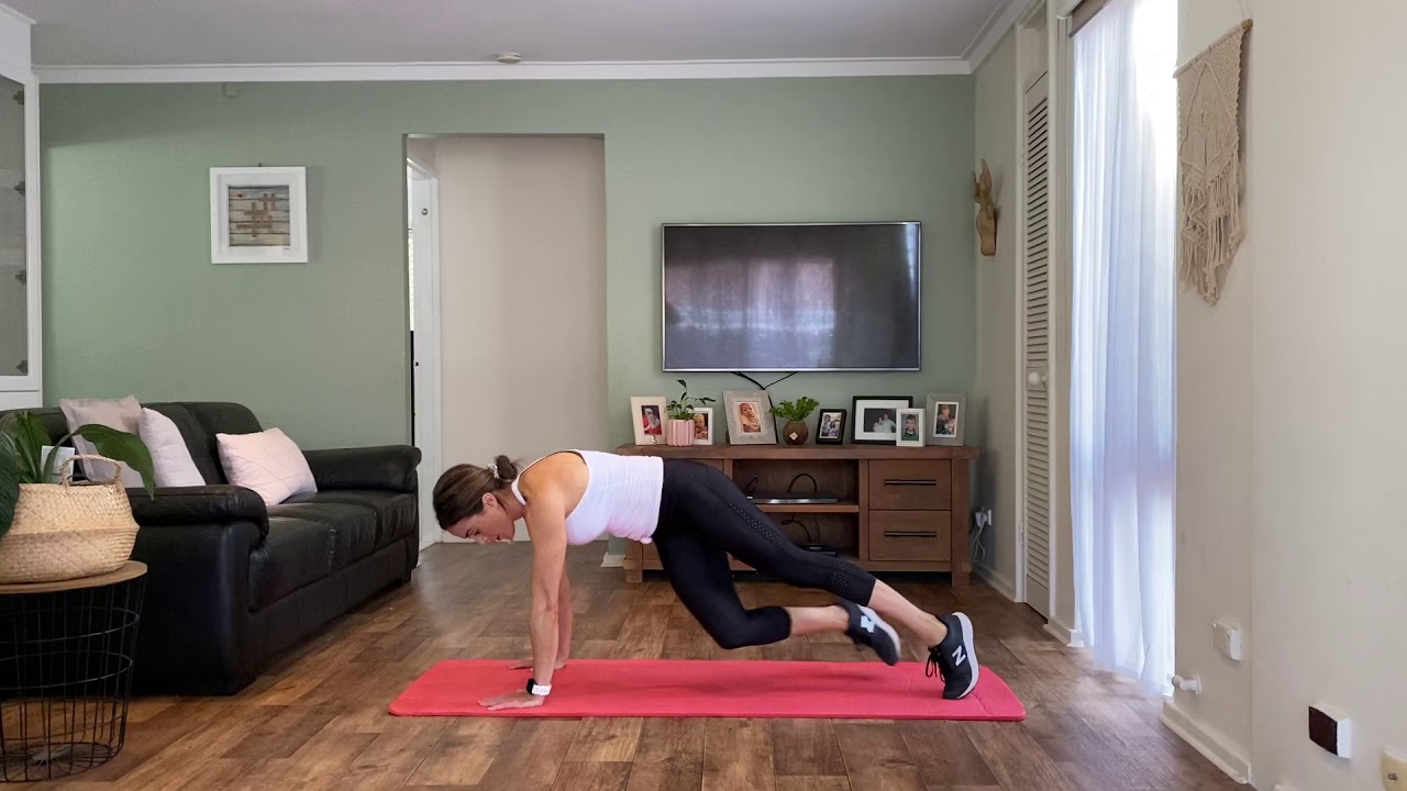High plank knee drive twist - YouTube