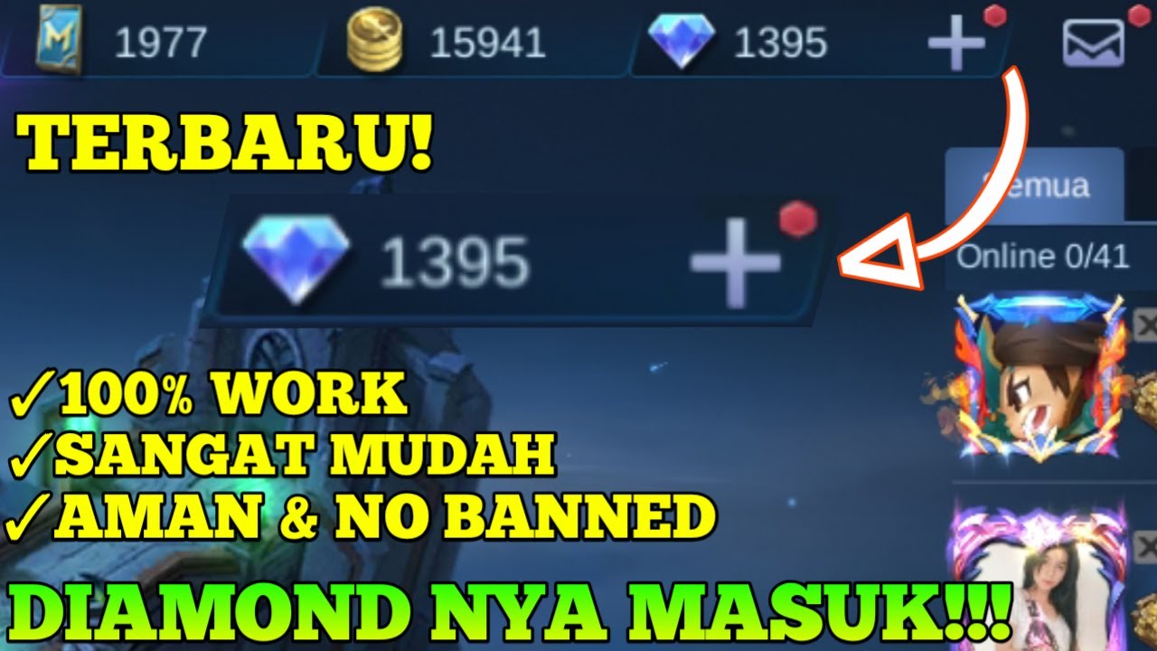 DIAMOND NYA MASUK! CARA MENDAPATKAN DIAMOND DI MOBILE LEGENDS GRATIS ...