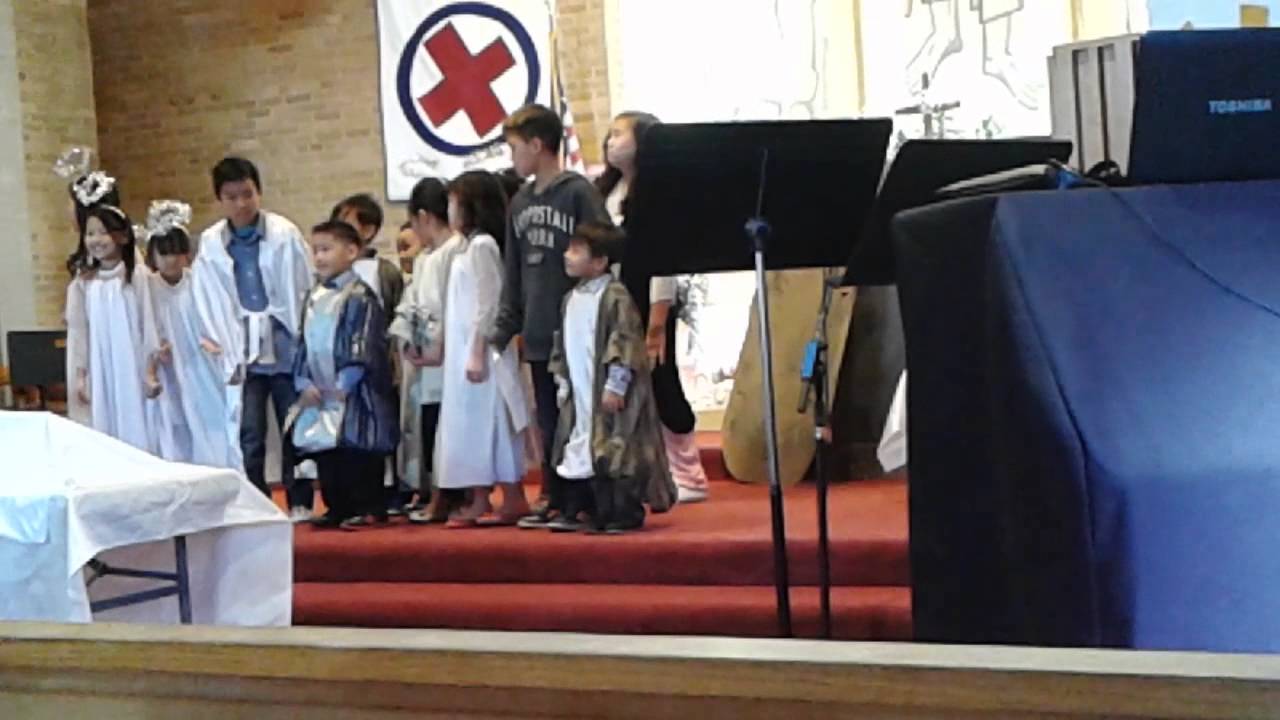 People doing the play at church - YouTube