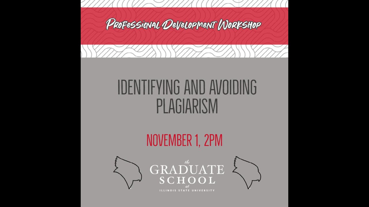 Identifying and Avoiding Plagiarism - recorded workshop - YouTube