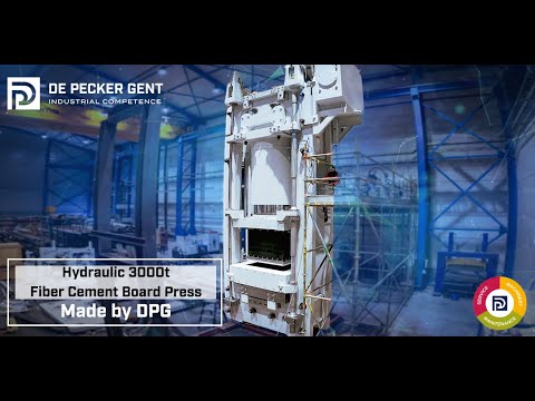 Made by De Pecker Gent: 3000t Hydraulic Press for Pressing Fiber Cement ...