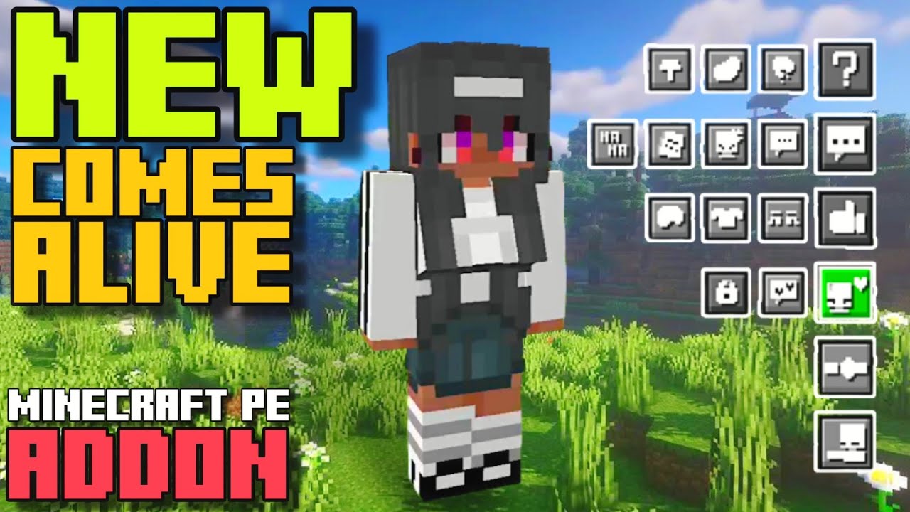 👨‍👩‍👧‍👦COMES ALIVE ADDON for BEDROCK | MINECRAFT PE 1.21 #addons - YouTube