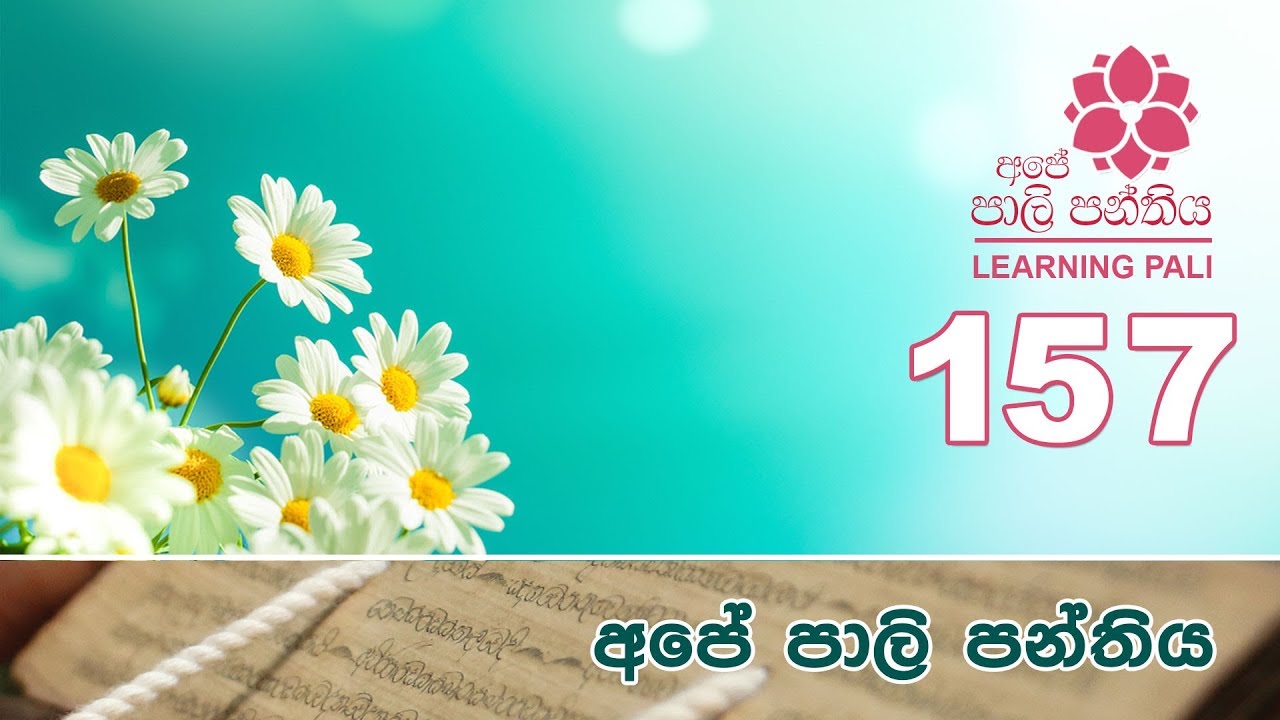 Learning Pali language 157 | අපේ පාලි පන්තිය 157 - YouTube
